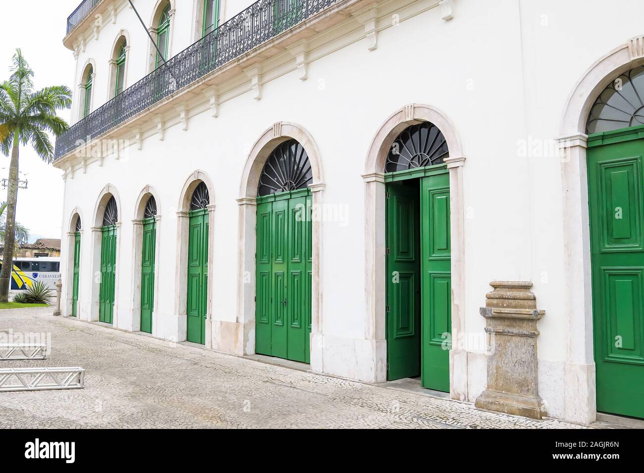 Santos - SP, Brazil - November 18, 2019: Building of Pele Museum, the ...