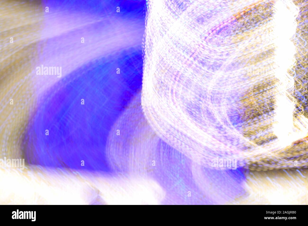 Abstract curled lines long exposure photo of lights of white, phantom ...