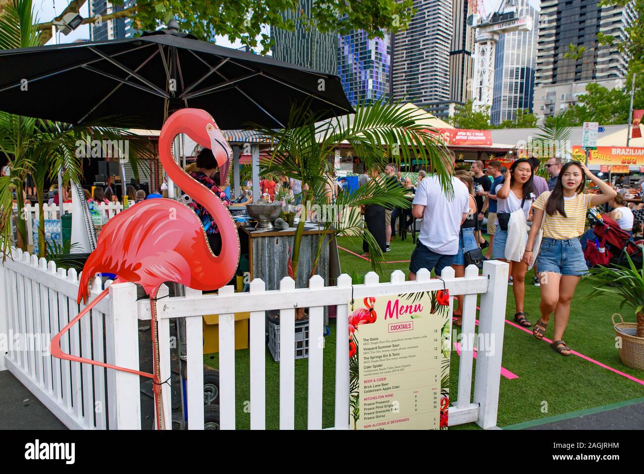 Queen Victoria Night Market for summer in Melbourne, Australia Stock ...
