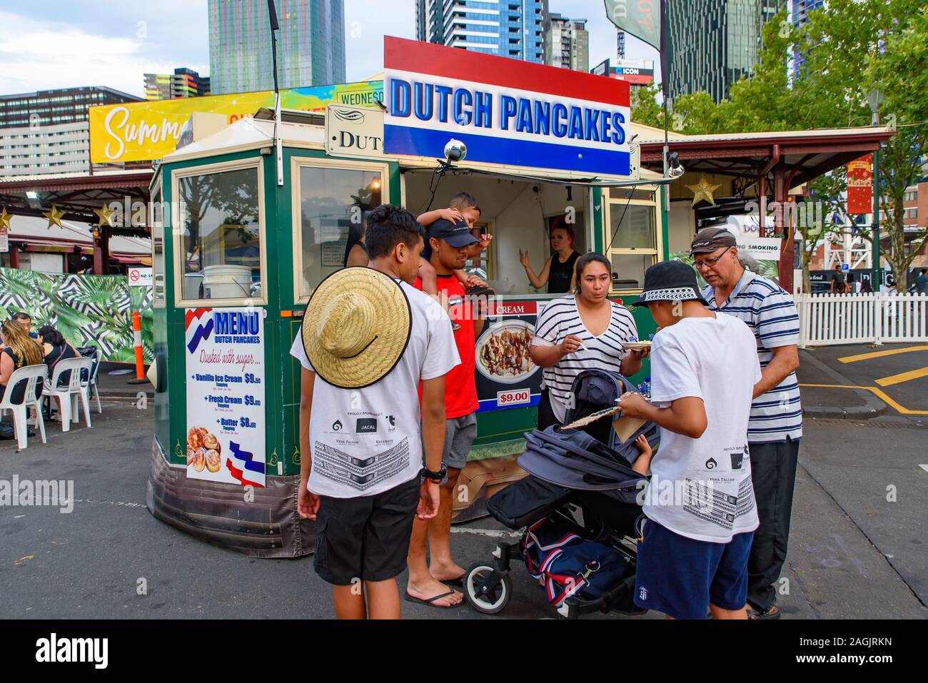 Food stall in Queen Victoria Night Market for summer in Melbourne ...