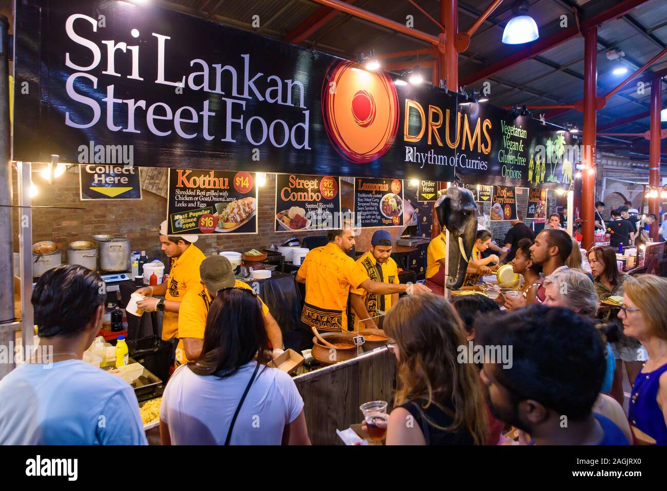 Food stall in Queen Victoria Night Market for summer in Melbourne ...