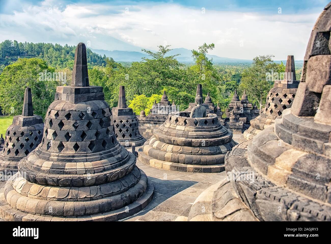 Stupa borobudur monument hi-res stock photography and images - Alamy