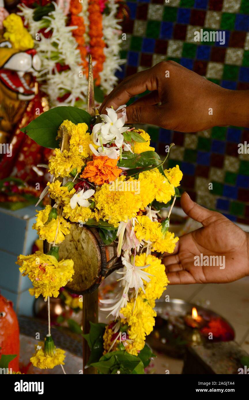 NAGPUR, MAHARASHTRA, INDIA - AUGUST 01 : People worship of Snake God in ...