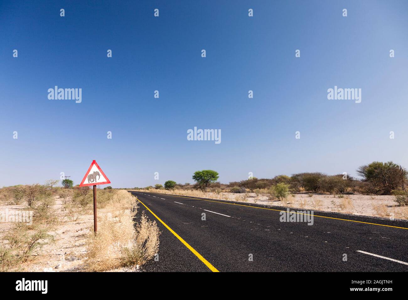 Botswana road signs hi-res stock photography and images - Alamy