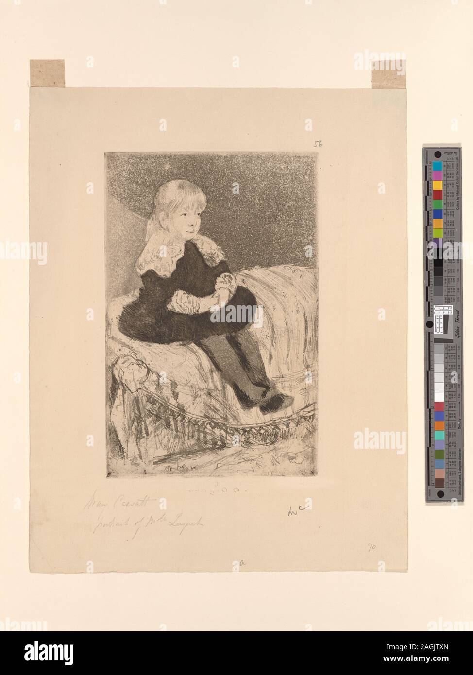 Signed in pencil, l.l.: Mary Cassatt. Inscription in pencil, l.l ...