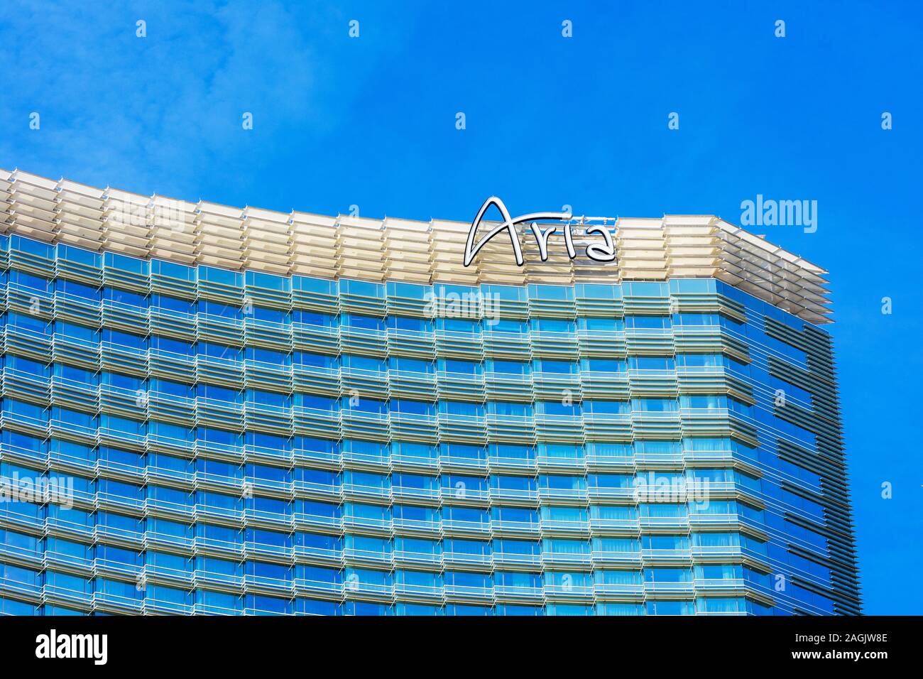 Aria resort sign hi-res stock photography and images - Alamy