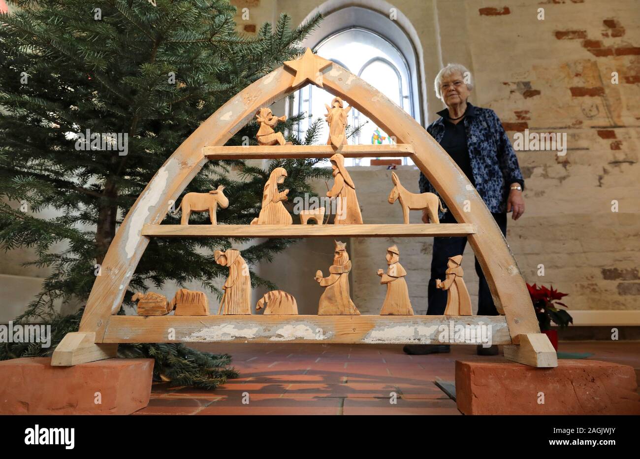 19 December 2019, Mecklenburg-Western Pomerania, Güstrow: In the North ...