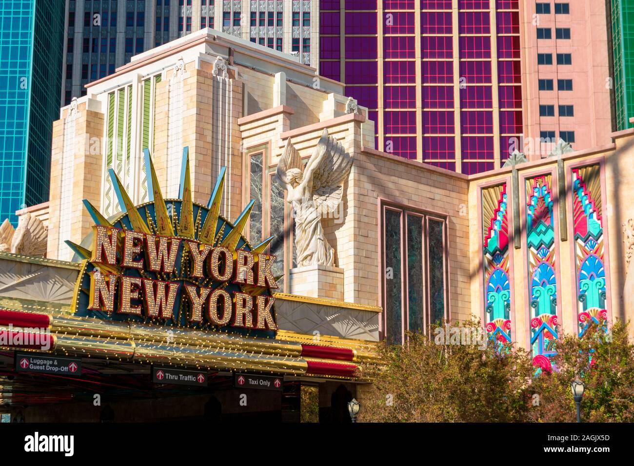 New York New York Las Vegas Entrance New York New York Hotel & Casino