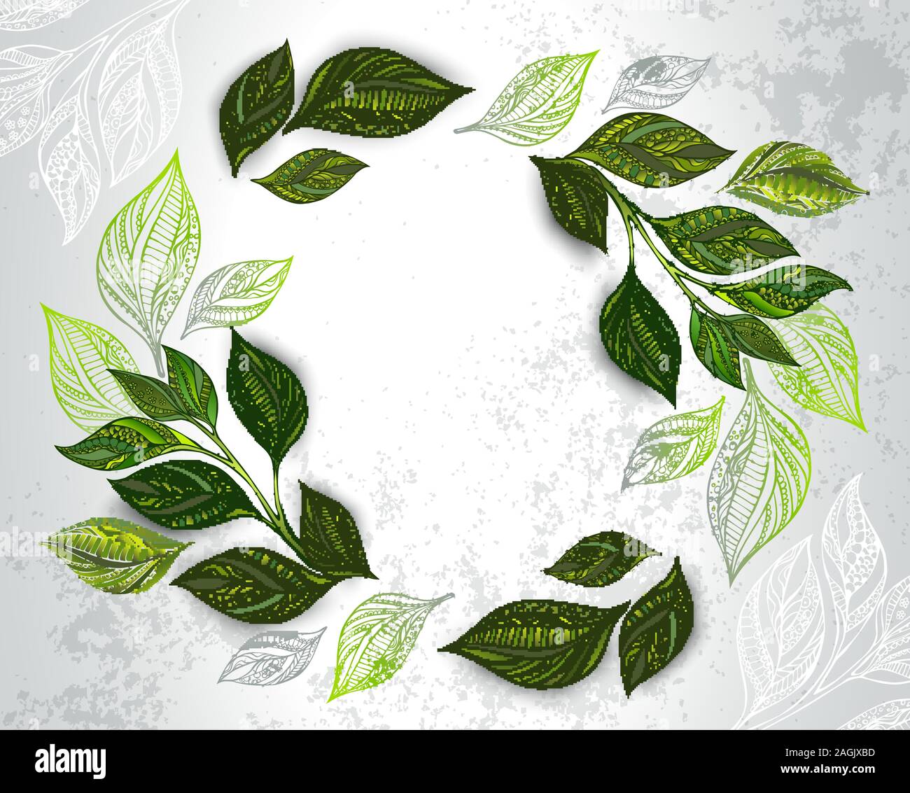 Asymmetric leaves Stock Vector Images - Alamy