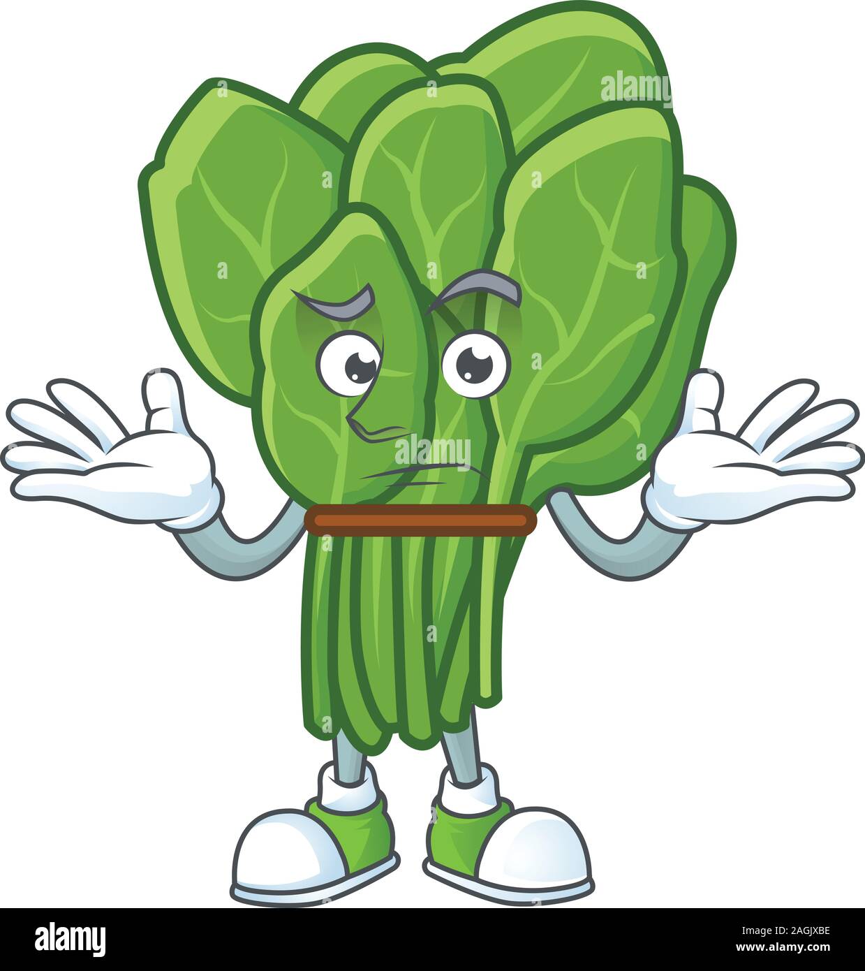 Cool Grinning of spinach mascot cartoon style Stock Vector Image & Art ...