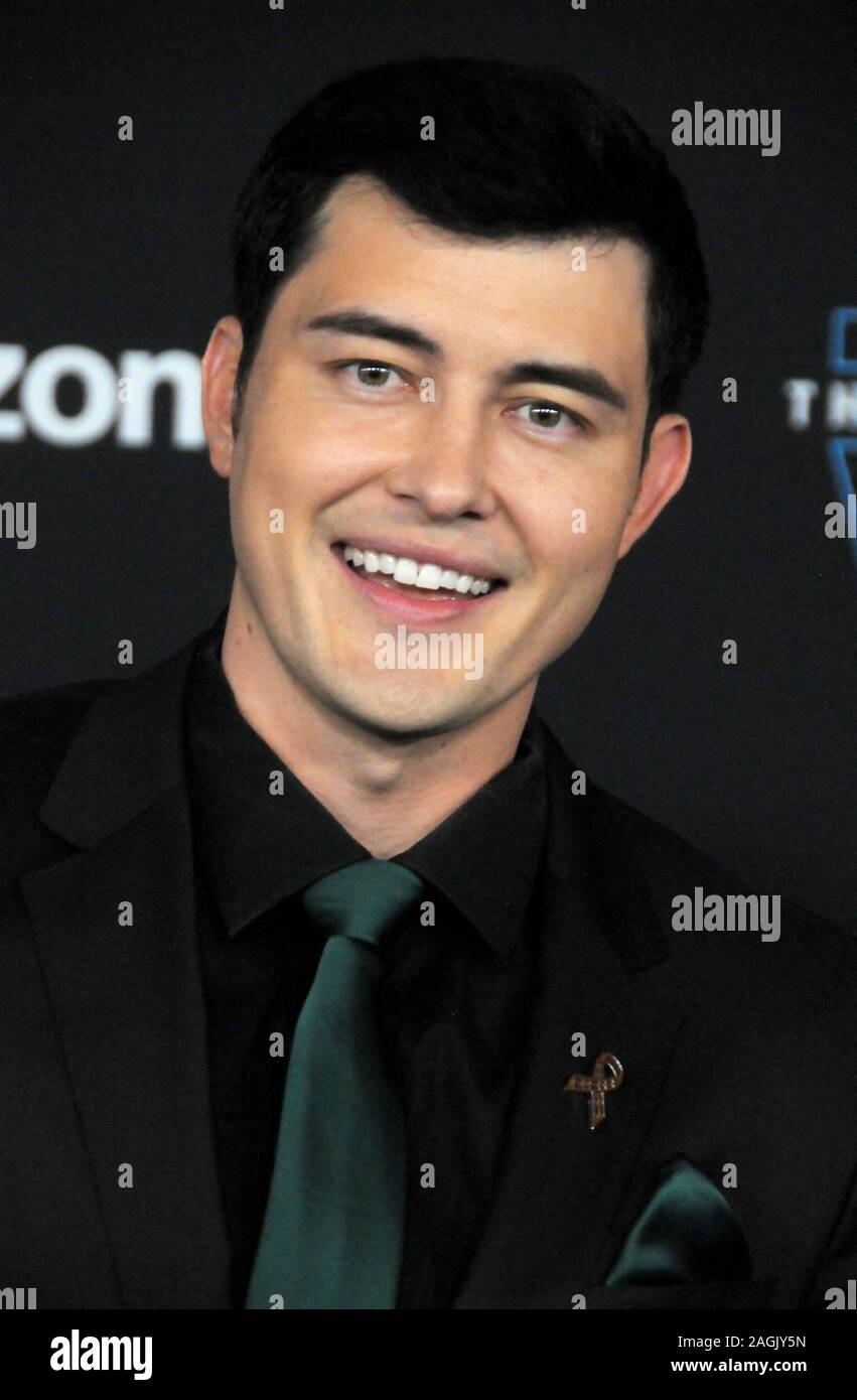 Hollywood, California, USA 16th December 2019 Actor Christopher Sean ...