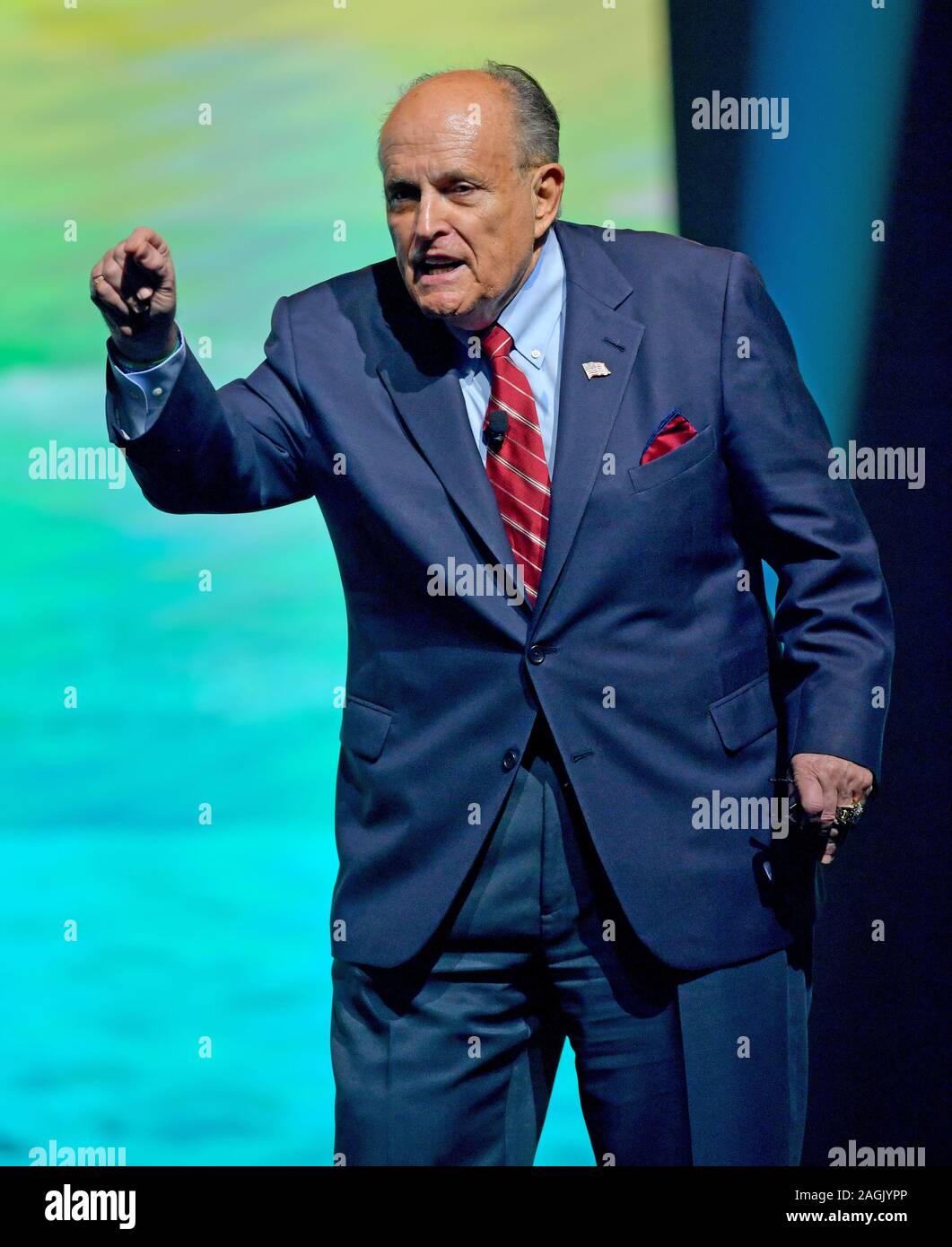 West Palm Beach, Florida, USA. 19th December, 2019. Wearing his New ...