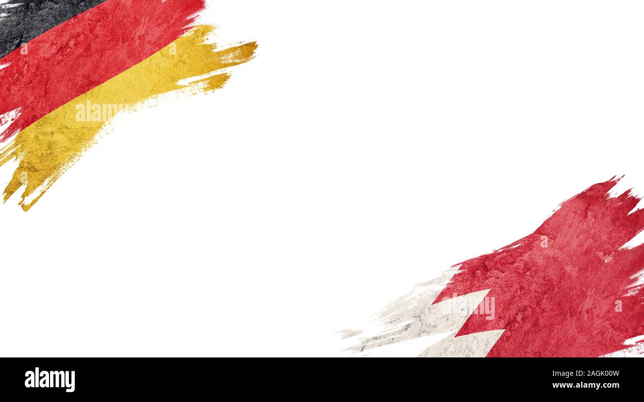 Flags of Germany and Welsh on White Background Stock Photo - Alamy