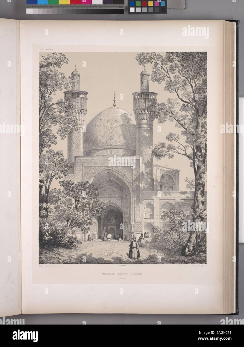 Mosquée Sultân-Hussein, Ispahan.; Mosquée Sultân-Hussein, Ispahan Stock ...