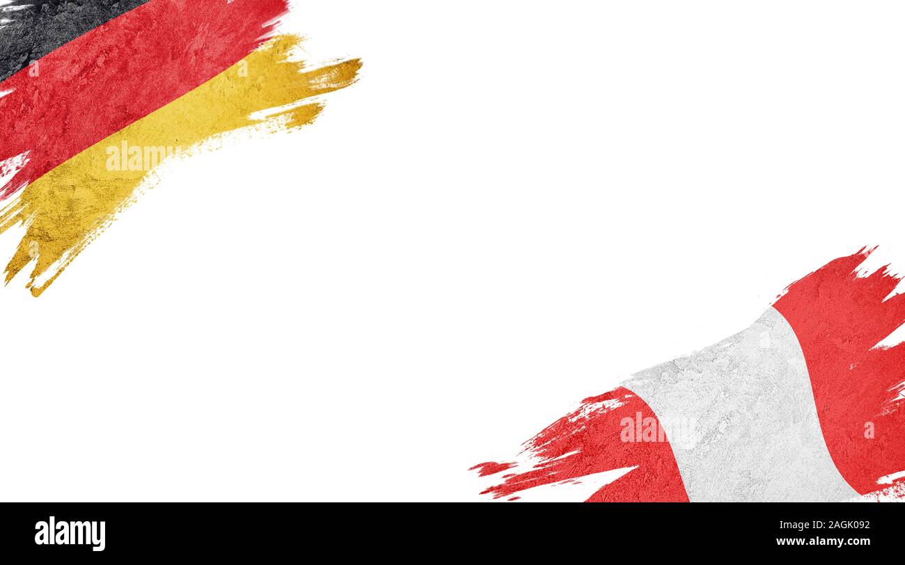 Flags of Germany and Peru on White Background Stock Photo - Alamy