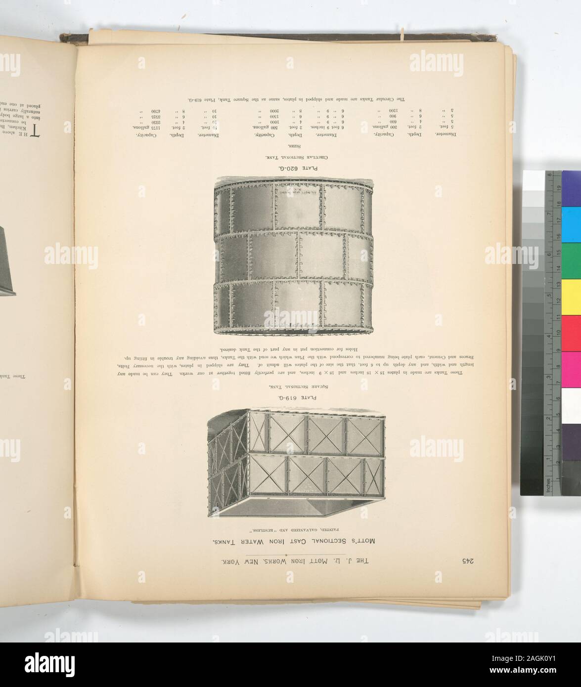 Mott's Sectional Cast Iron Water Tanks.; Mott's Sectional Cast Iron ...