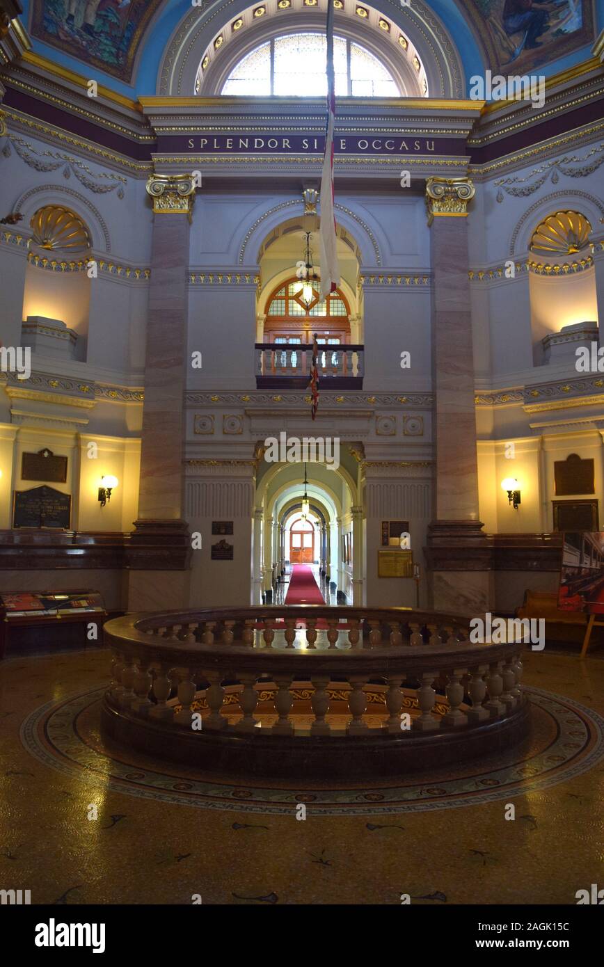 Interior views of the Canadian Parliament Building in Victoria, BC ...