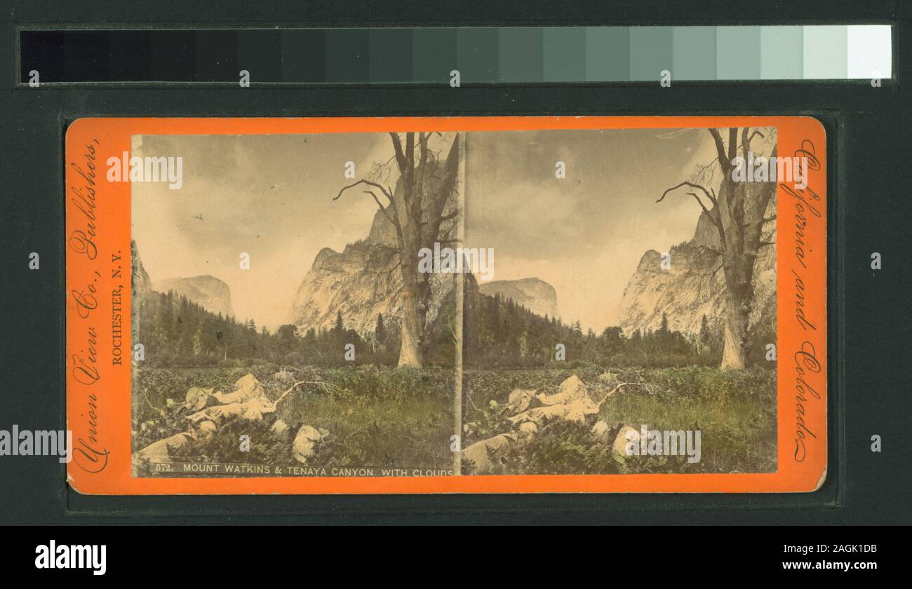 Mount Watkins and Tenaya Canyon with Clouds Mount Watkins and Tenaya ...