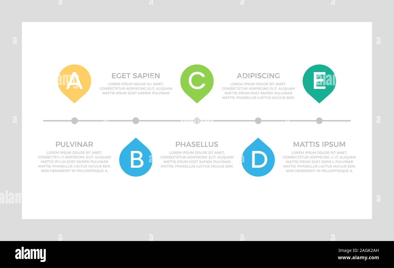 Set of green and turquoise, blue, orange elements for infographic ...