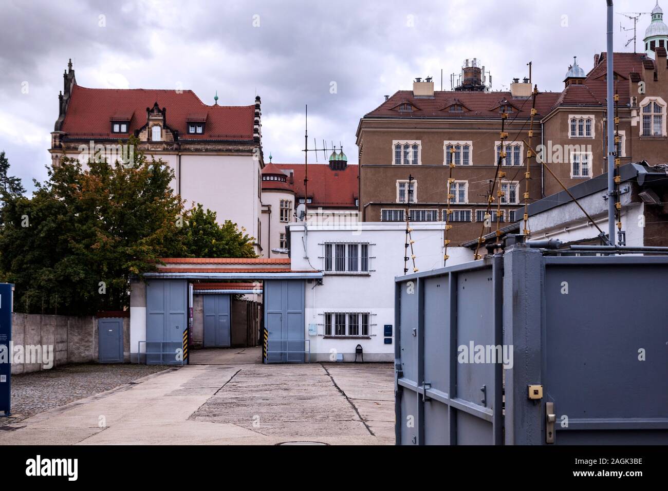 Bautzen Memorial shows the Bautzen II prison, intended for political ...