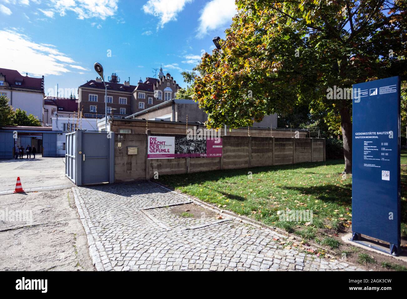 Bautzen Memorial shows the Bautzen II prison, intended for political ...