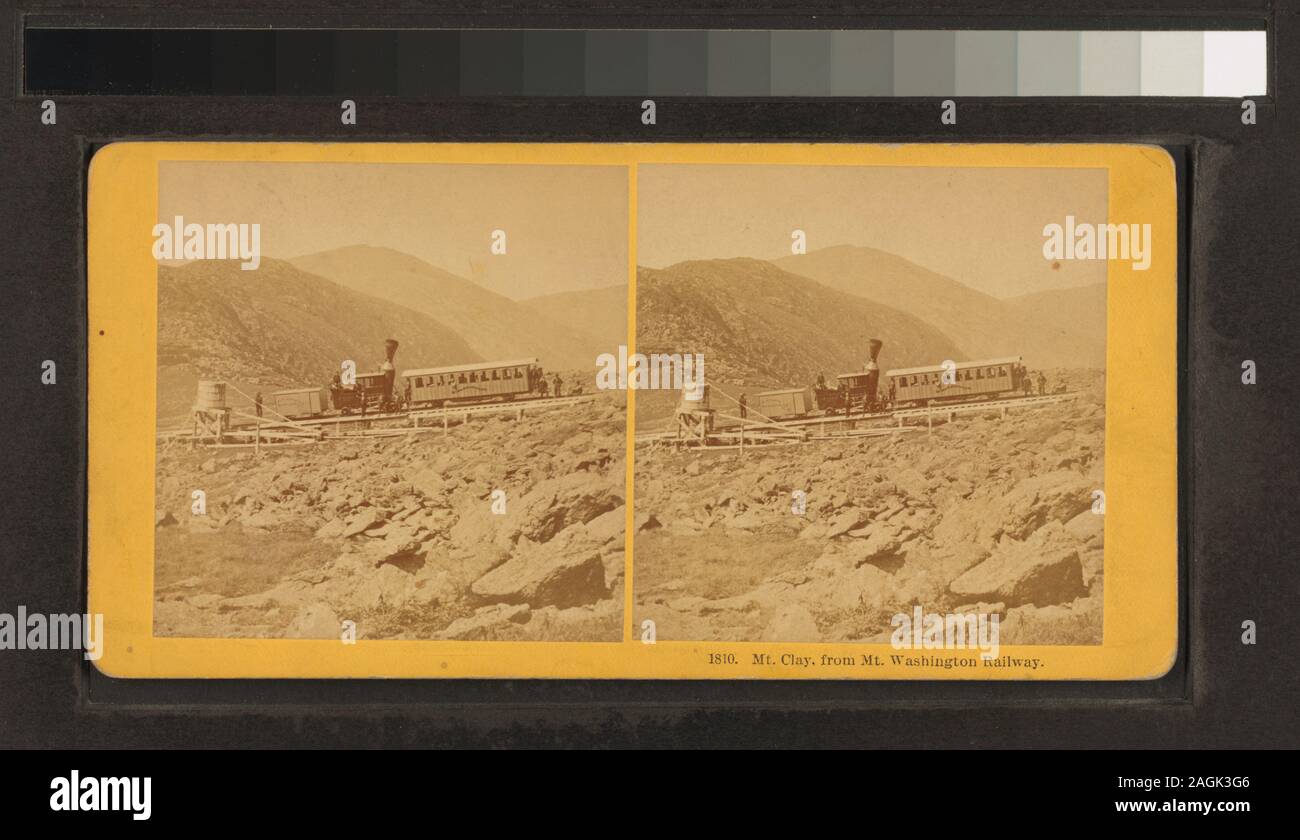 Mt Clay, from Mt Washington Railway by Kilburn Brothers.; Mt. Clay ...