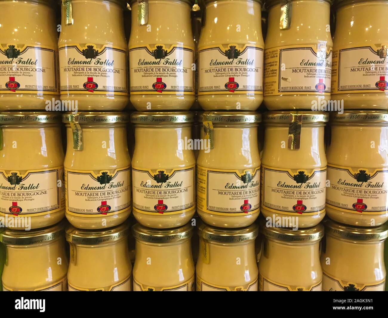 French Mustard from Dijon, France Stock Photo - Alamy