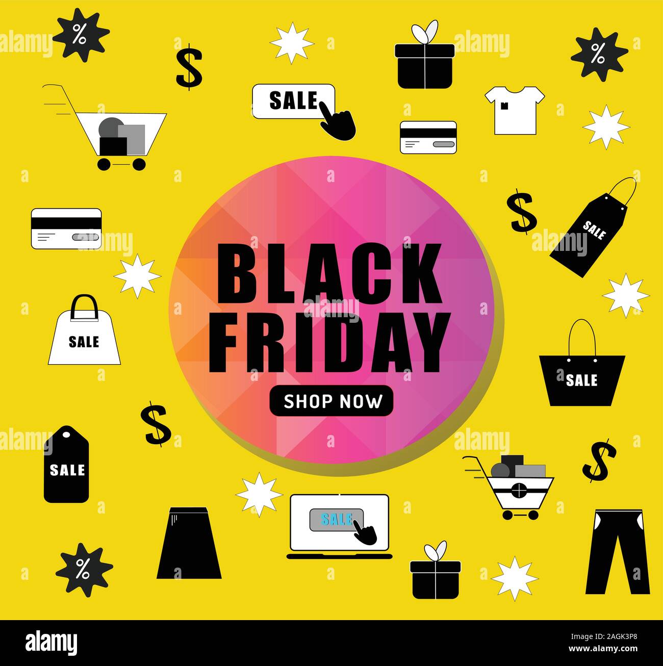 Happy friday concept Stock Vector Images - Alamy