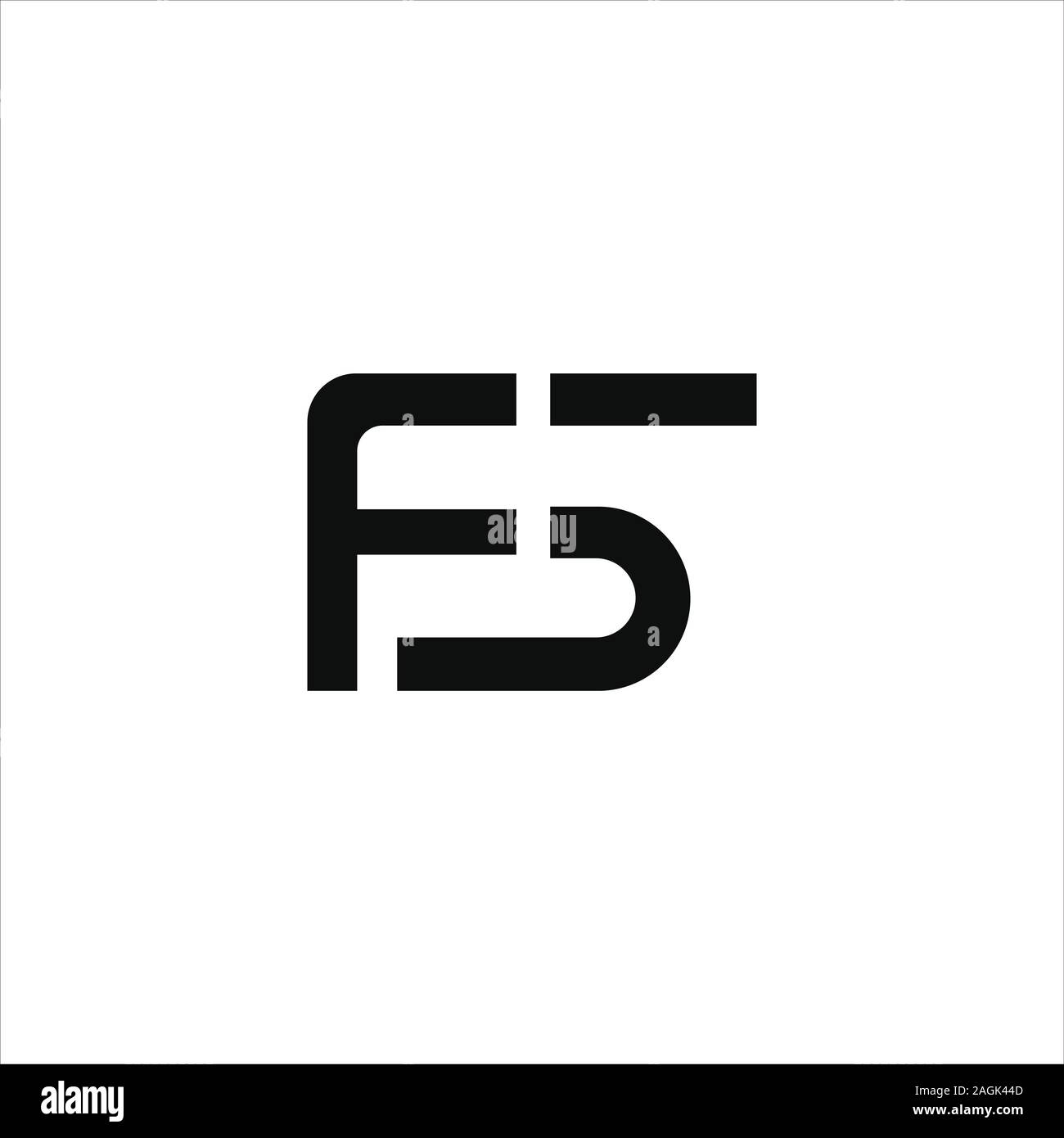 initial letter fs or sf logo vector design Stock Vector Image & Art - Alamy
