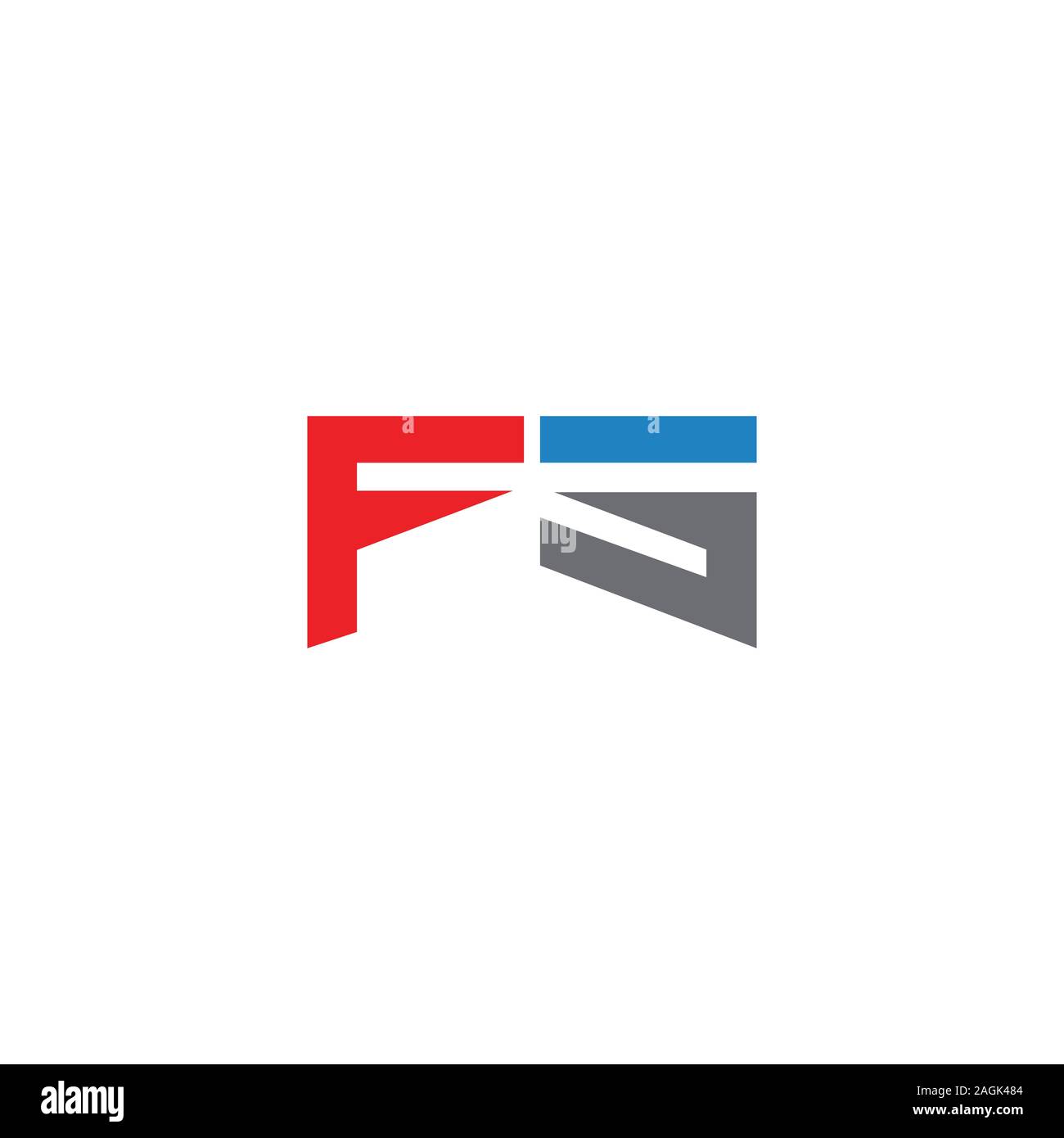 initial letter fs or sf logo vector design Stock Vector Image & Art - Alamy