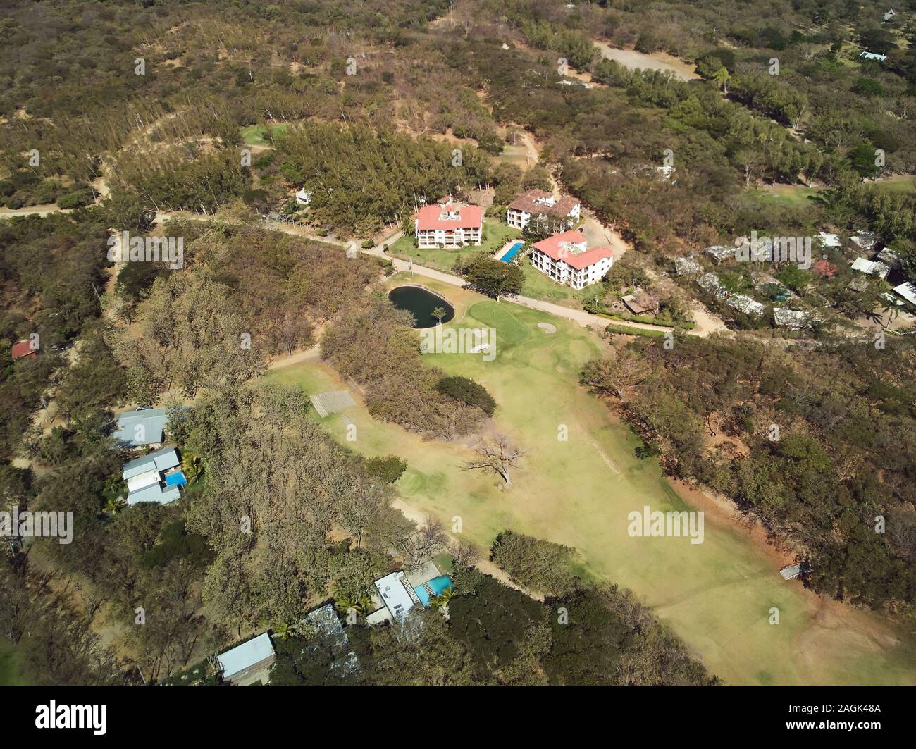 Aerial view scenic golf course hi-res stock photography and images - Alamy