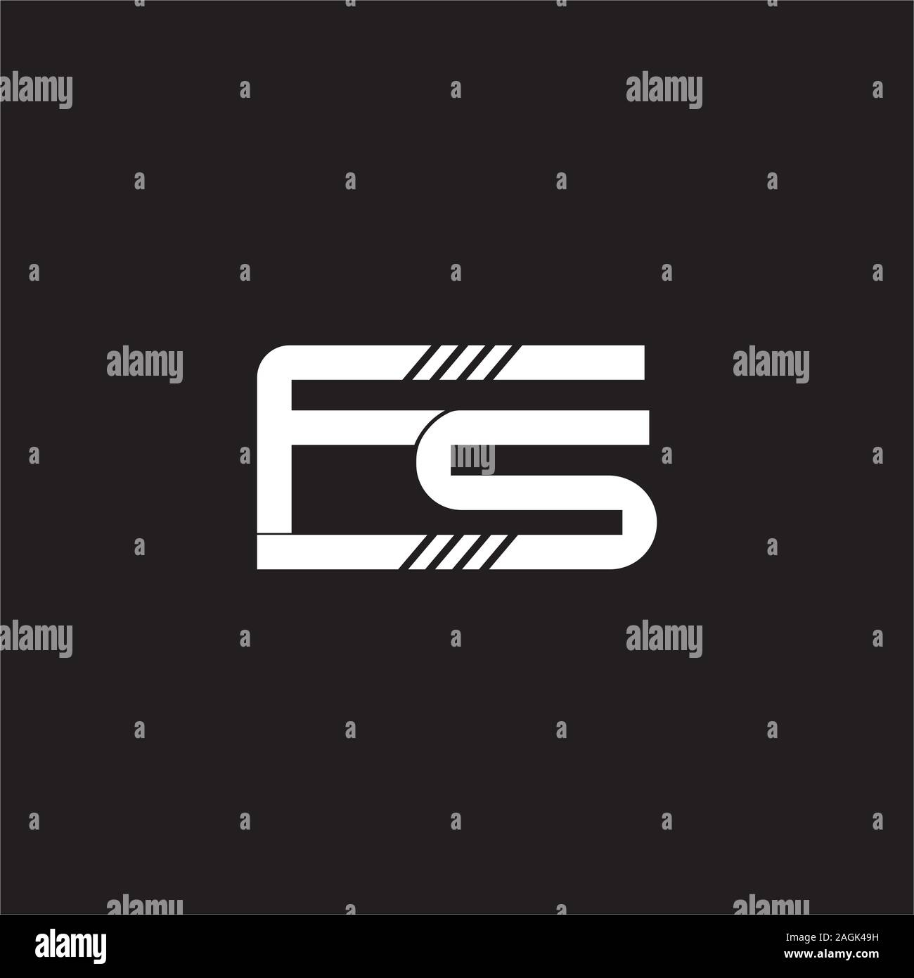 initial letter fs or sf logo vector design Stock Vector Image & Art - Alamy