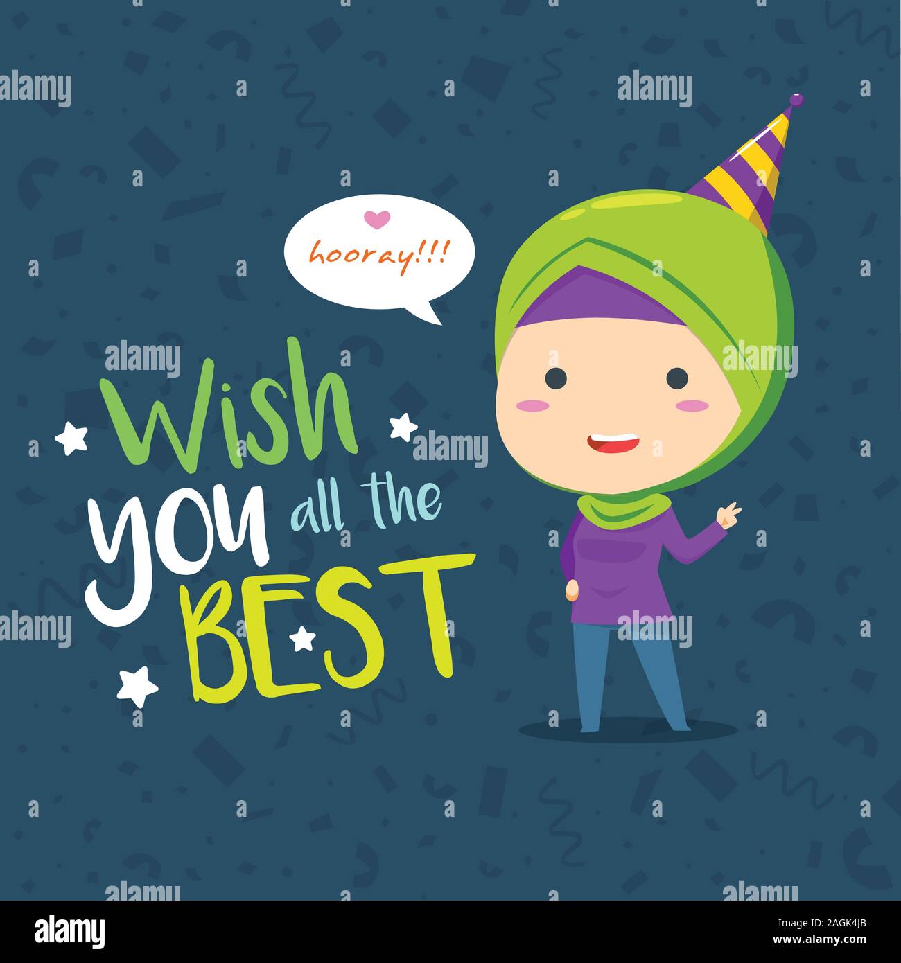 a muslim Woman celebrate a birthday Stock Vector Image & Art - Alamy
