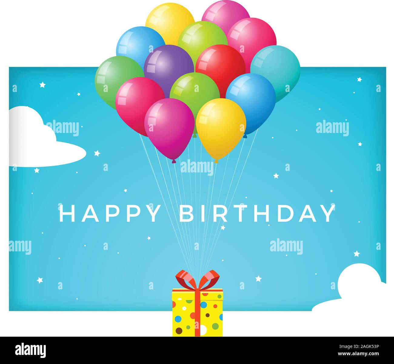 Birthday cards box Stock Vector Images - Alamy