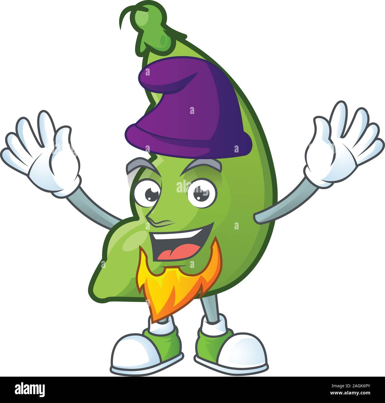 Vegetarian broad beans organic Stock Vector Images - Alamy