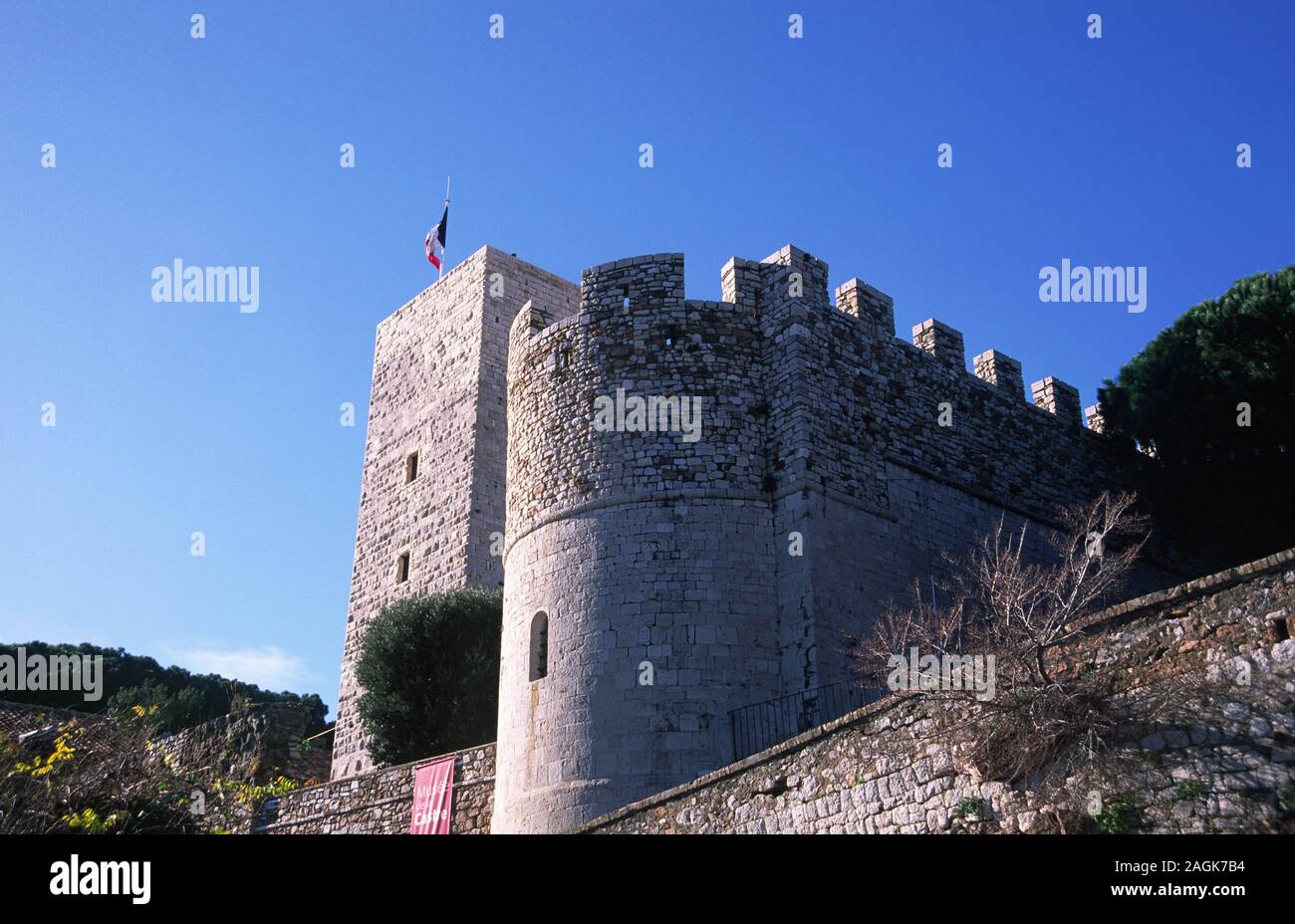 Cannes Castle at the top of the Suquet district Stock Photo - Alamy