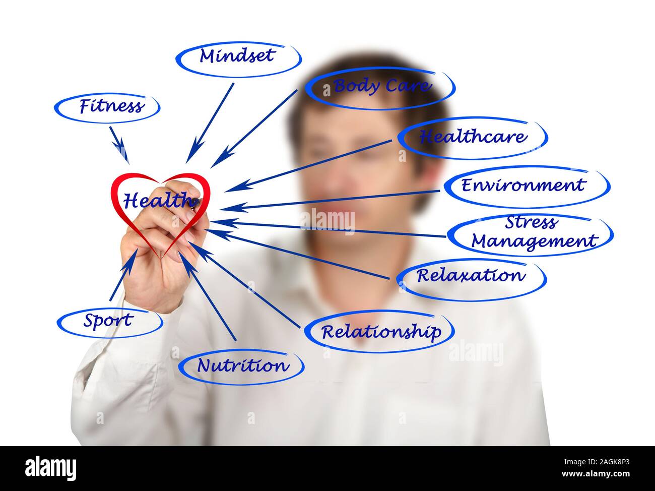 Diagram of health Stock Photo - Alamy