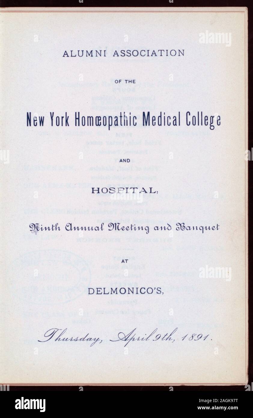 New york homeopathic medical college hi-res stock photography and ...