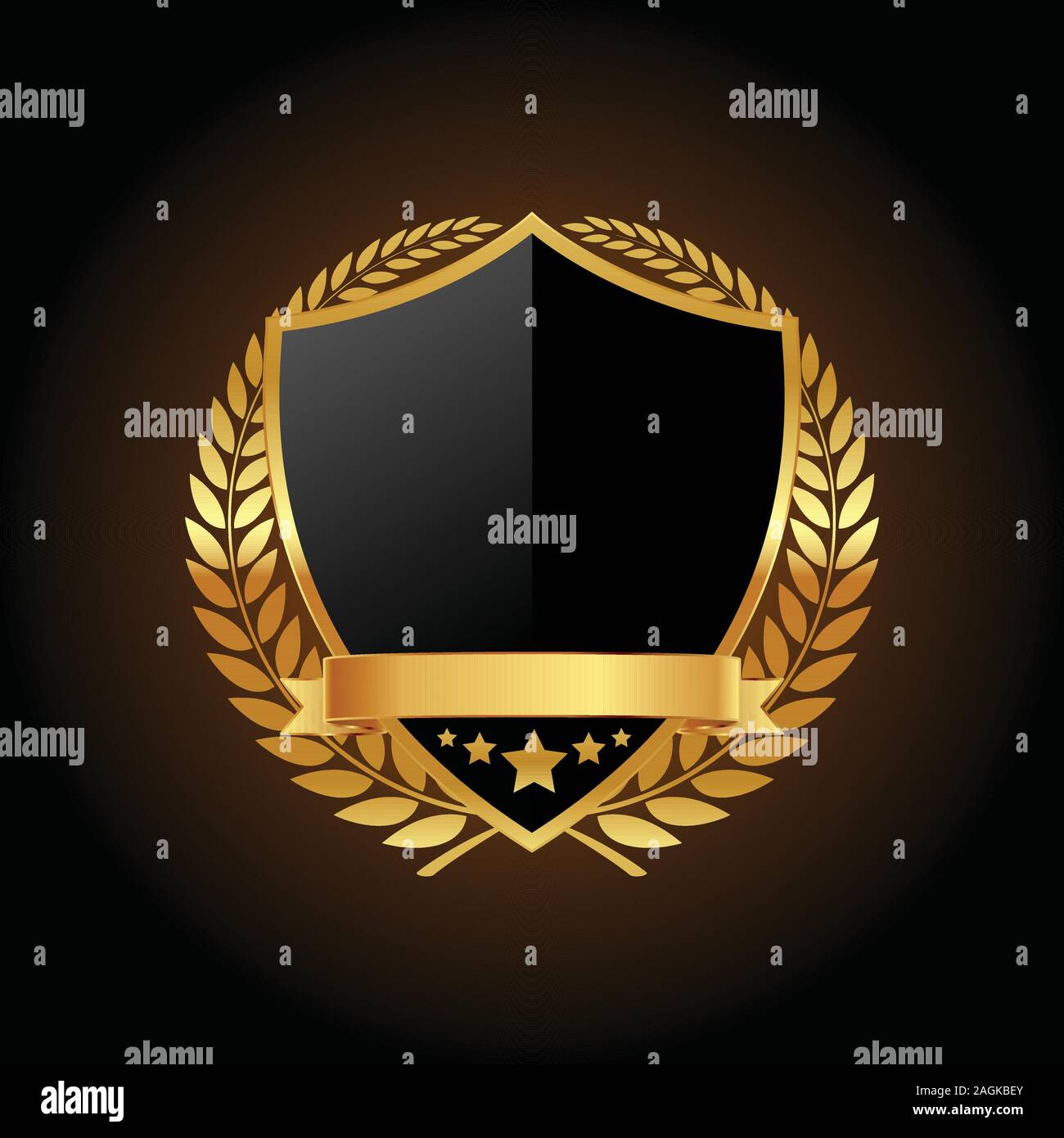 Golden emblem hi-res stock photography and images - Alamy