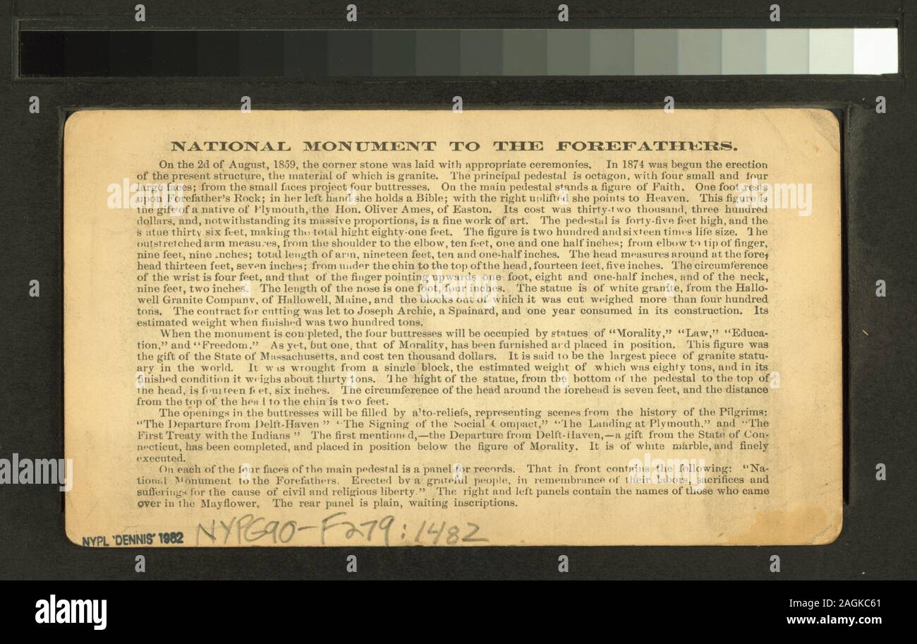 National Monument to the forefathers National Monument to the ...