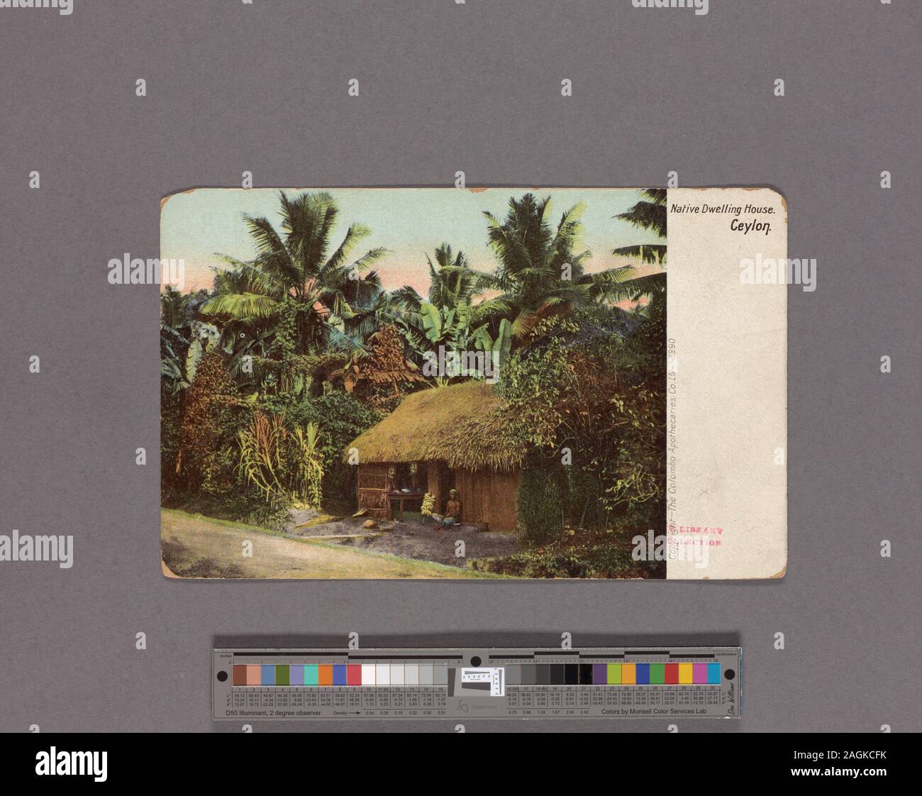 Native dwelling house. Ceylon.; Native dwelling house. Ceylon Stock ...