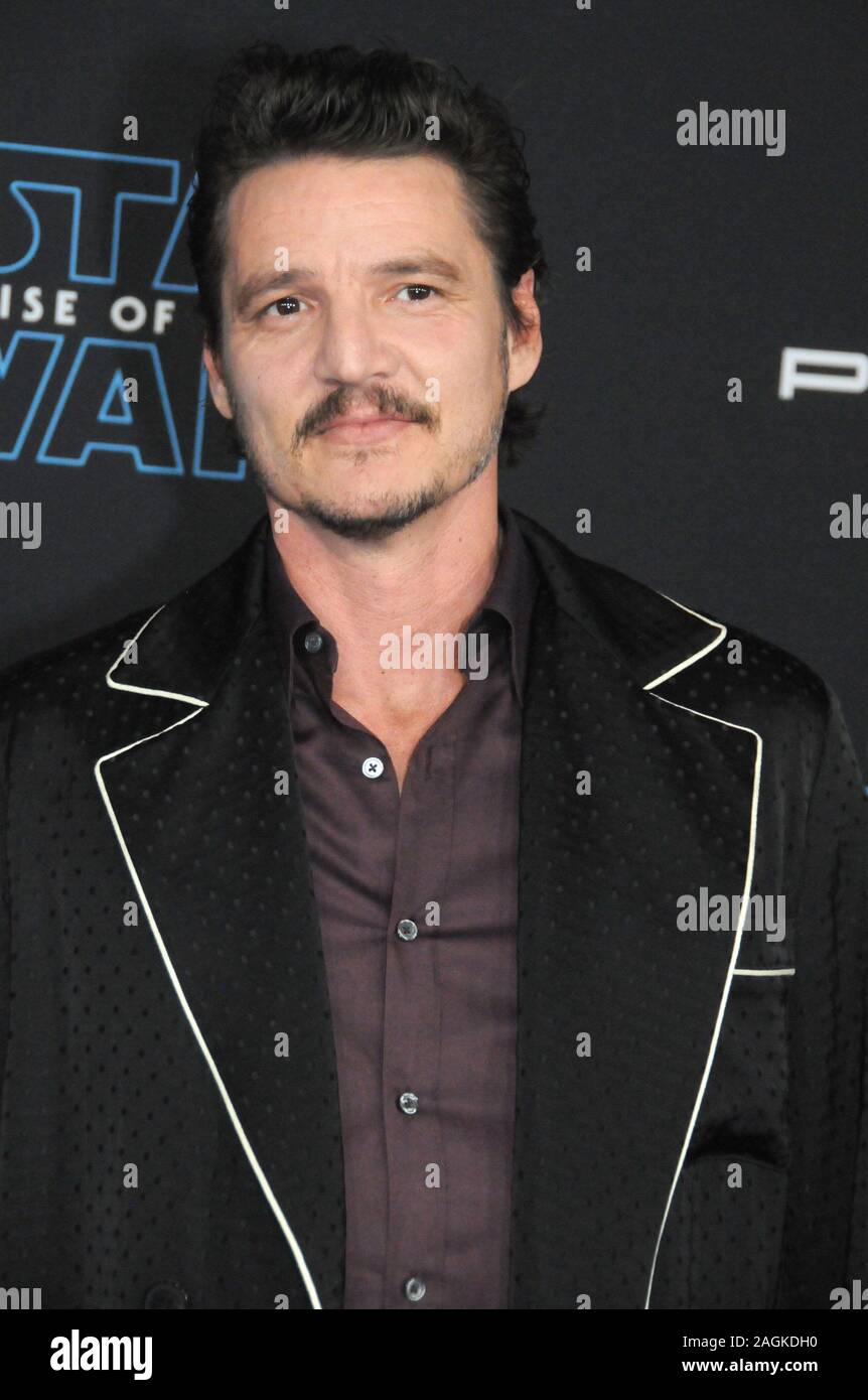 Hollywood, California, USA 16th December 2019 Actor Pedro Pascal ...