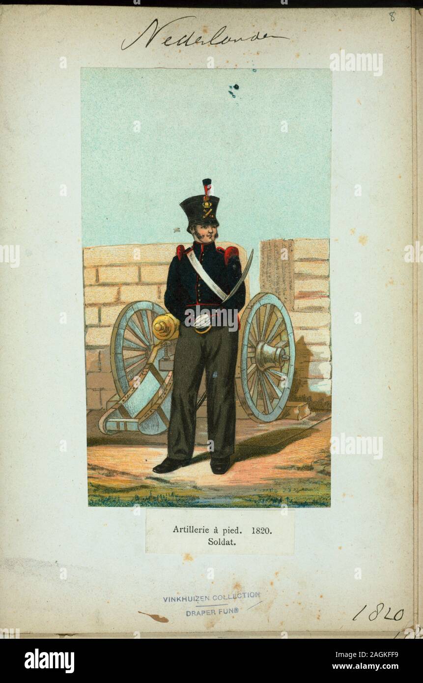 Netherlands dutch holland soldier, 1820.; Netherlands dutch holland ...