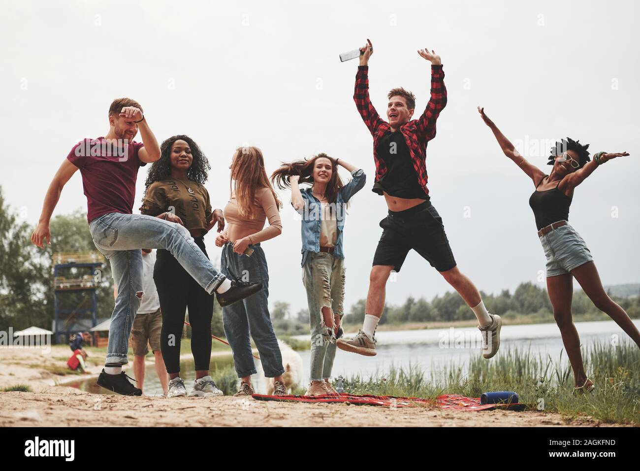 Crazy beach party hi-res stock photography and images - Alamy