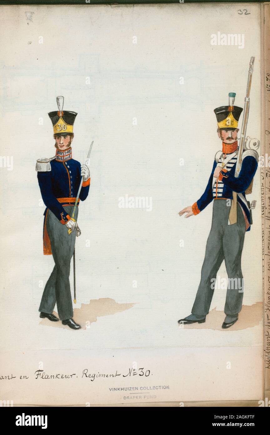 Netherlands dutch holland soldier, 1820.; Netherlands dutch holland ...