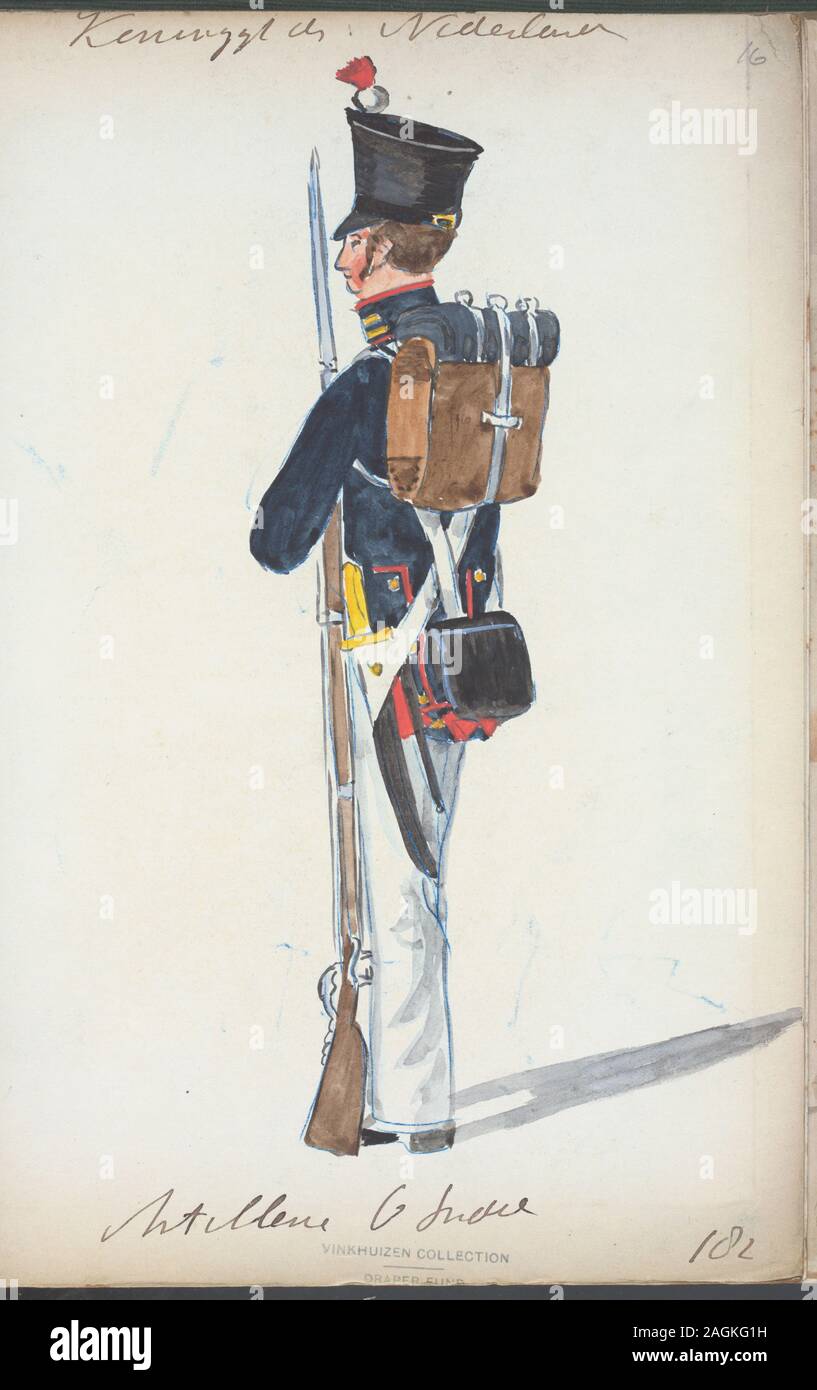 Netherlands dutch holland soldier, 1821 [part 1].; Netherlands dutch ...
