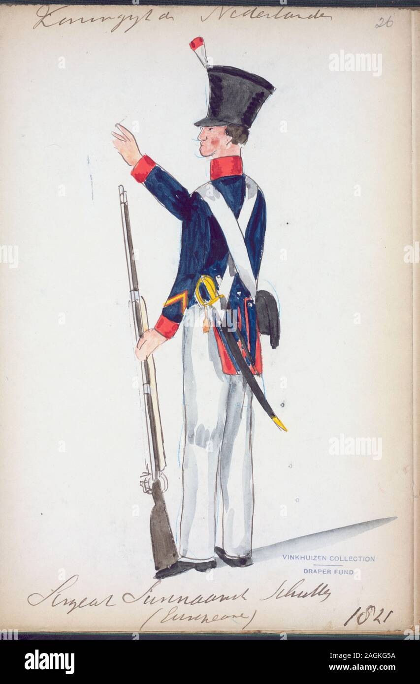 Netherlands dutch holland soldier, 1821 [part 1].; Netherlands dutch ...