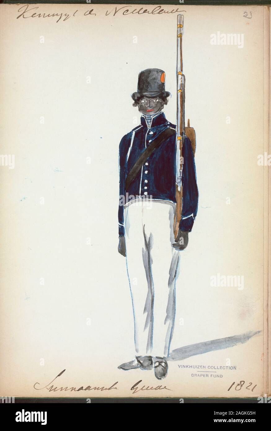 Netherlands dutch holland soldier, 1821 [part 1].; Netherlands dutch ...