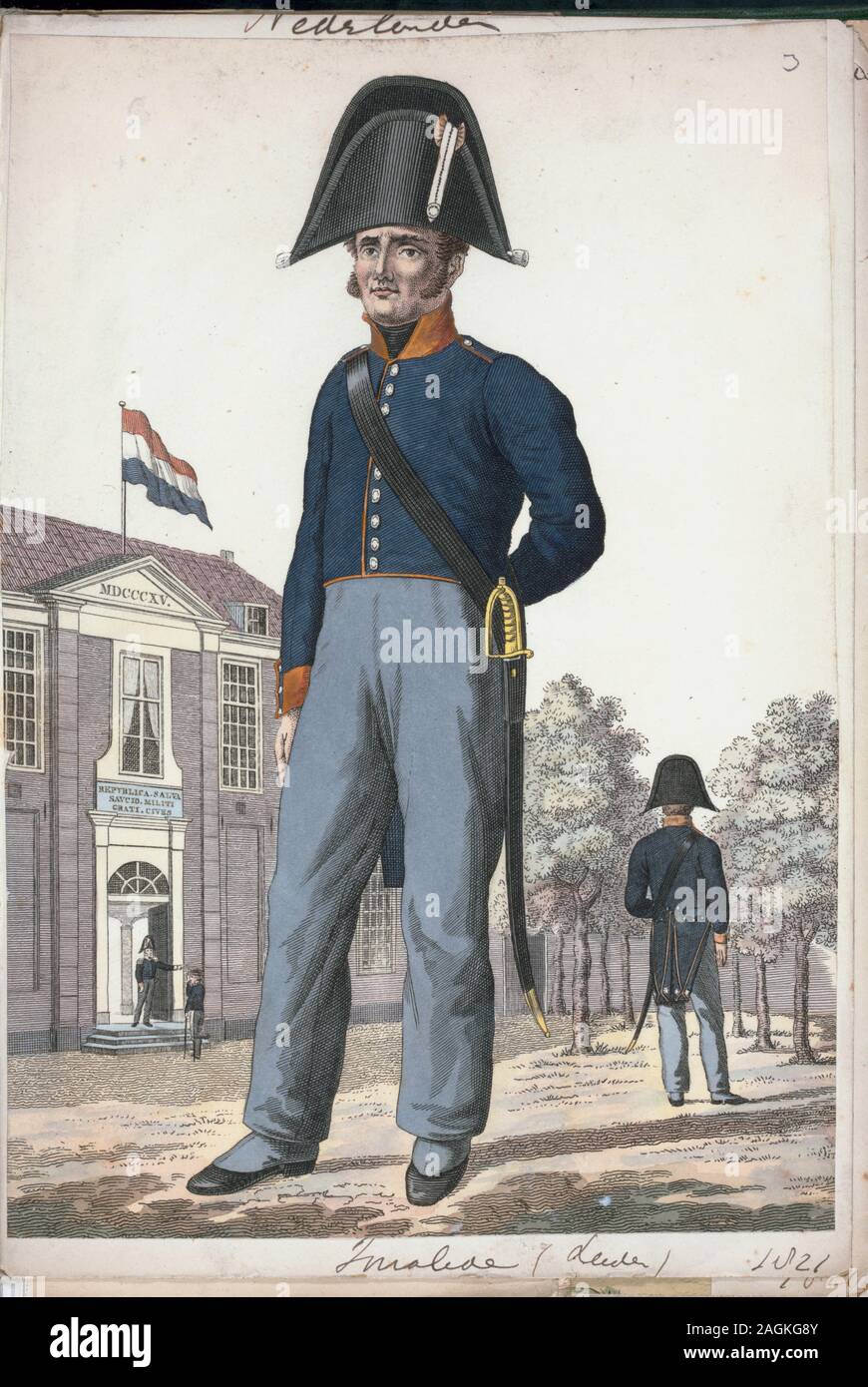 Netherlands dutch holland soldier, 1821 [part 2].; Netherlands dutch ...