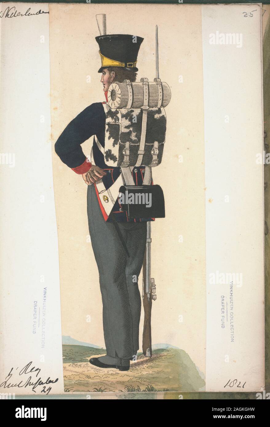 Netherlands dutch holland soldier, 1821 [part 2].; Netherlands dutch ...